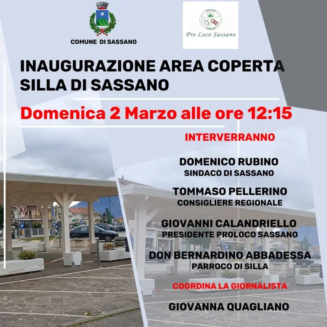 A Silla di Sassano pronta la nuova area coperta: domenica l ...