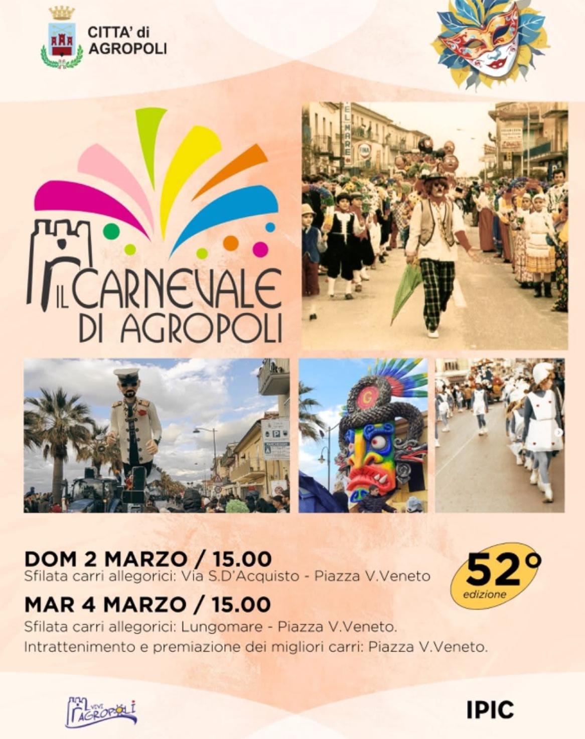 Al via la 52esima edizione del Carnevale di Agropoli – Italia2news