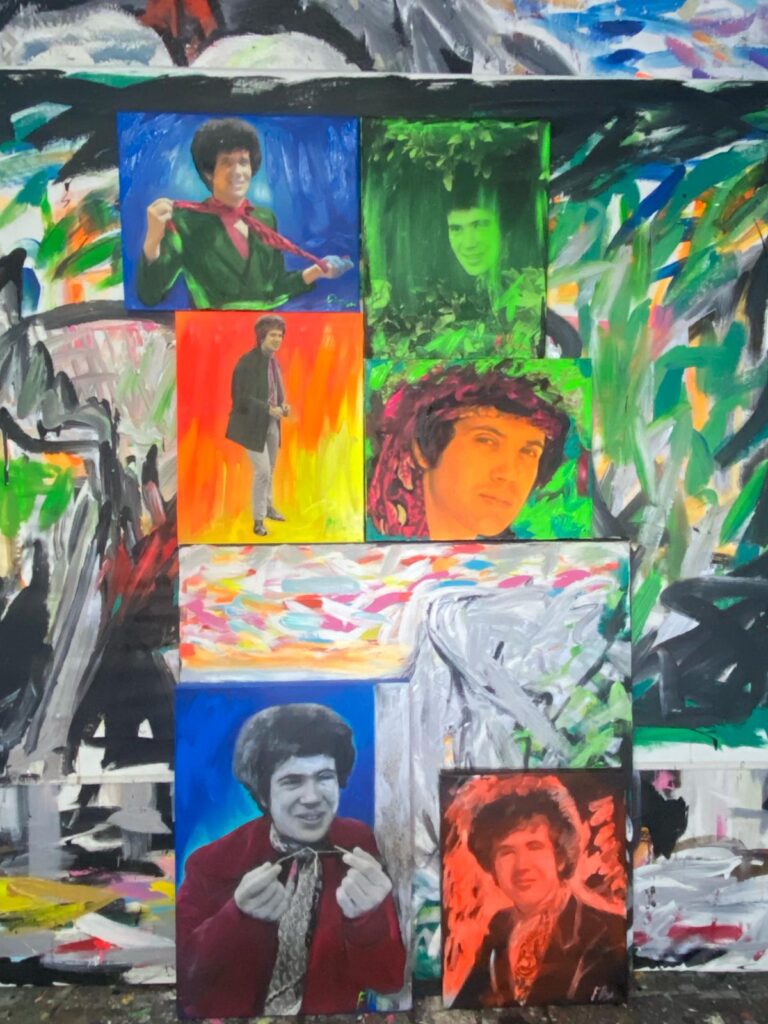Il pittore Fernando Mangone omaggia Lucio Battisti nel 27° anniversario ...